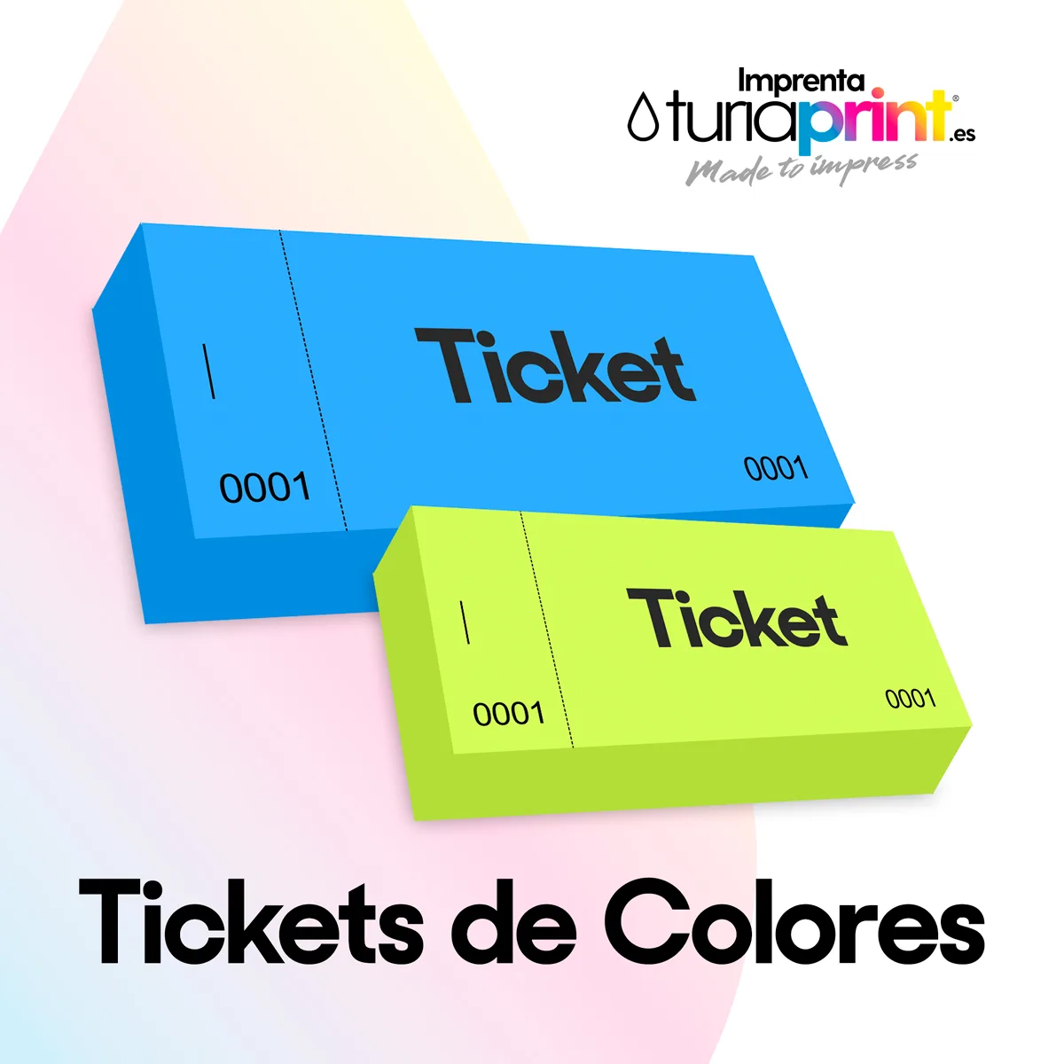Tickets en Papel de Colores con Matriz - TURIAPRINT IMPRENTA - Imprenta ...