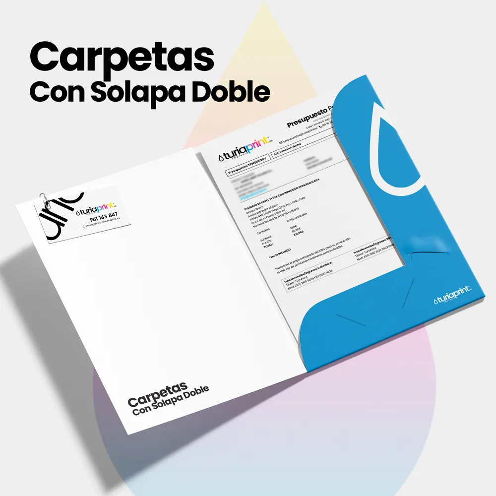 Carpetas de Presentación Con Solapa Doble - TURIAPRINT IMPRENTA ...